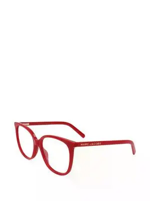 Marc Jacobs Geometric Frame Eyeglasses - Red