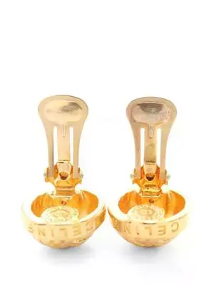 Celine 2010s Round Clip-on Earrings