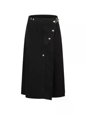Marni Pleated-wrap Maxi Skirt - Black