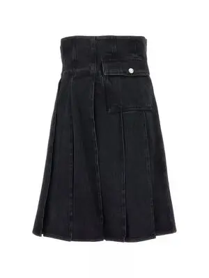 Marni Pleated Wrap Maxi Skirt