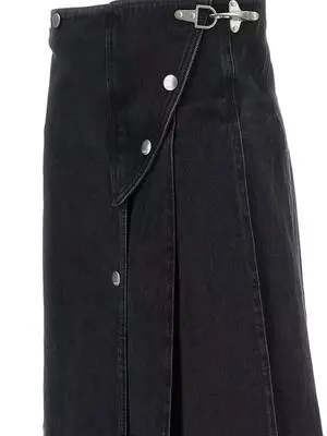 Marni Pleated Wrap Maxi Skirt