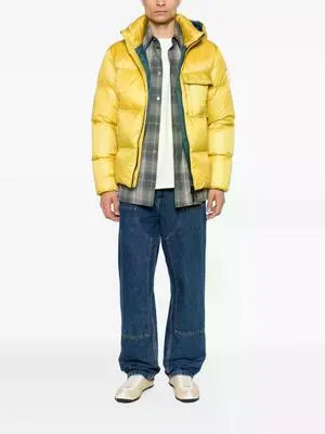 AFTER/LABEL Katalla Quilted Hooded Jacket - Yellow