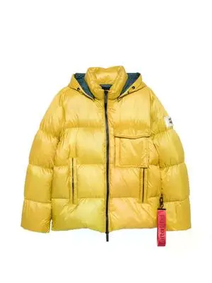 AFTER/LABEL Quilted Hooded Jacket - Yellow