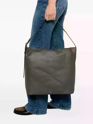 A.p.c. Maxi Vera Grained Leather Shoulder Bag