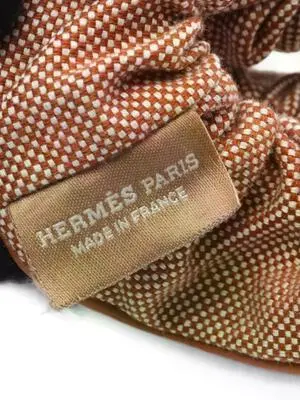 Hermès 2010s Claudia Toile H Hair Accessory