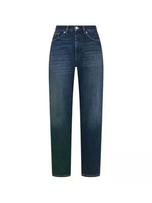 Seventy Faded Tapered-leg Jeans - Blue