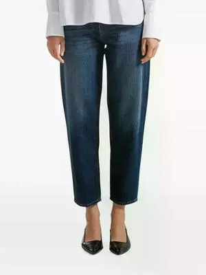 Seventy Faded Tapered-leg Jeans
