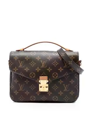 LOUIS VUITTON 2018 Monogram Pochette Metis Satchel - Brown