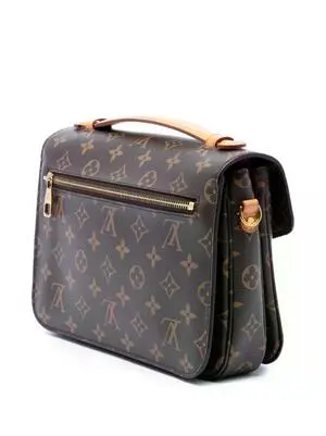 LOUIS VUITTON 2018 Monogram Pochette Metis Satchel