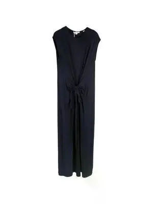 Vince Knot-detail Sleeveless Maxi Dress - Black