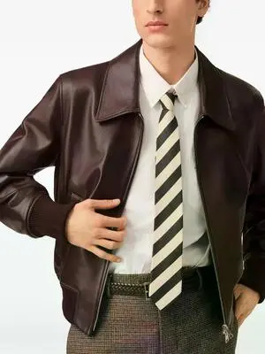 AMI Paris Lamb-leather Zipped Jacket