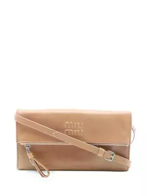 Miu Miu Vitello Shine Shoulder Bag - Neutrals