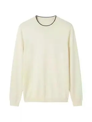Emporio Armani Fine-knit Wool Top - White