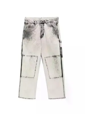 NINE:INTHE:MORNING Acid Wash Carpenter Jeans - Grey