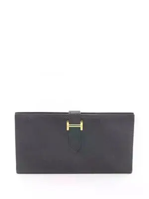 Hermès 2007 Bearn Classic Bi-fold Wallet - Black