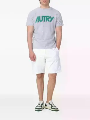 AUTRY Logo-print Cotton T-shirt - Grey