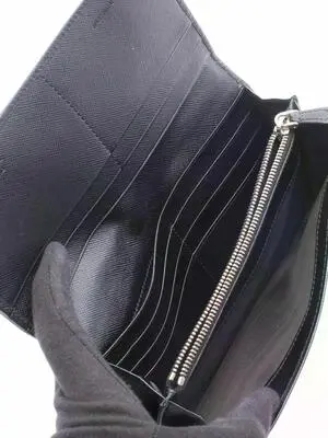 Prada 2010s Triangle Logo Long Wallet