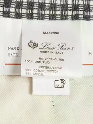 Loro Piana Emanuele Checked Shorts