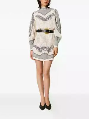 TWINSET Jacquard Satin Mini Dress