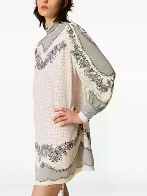 TWINSET Jacquard Satin Mini Dress