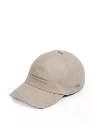 Zegna Logo-plaque Cashmere Baseball Cap