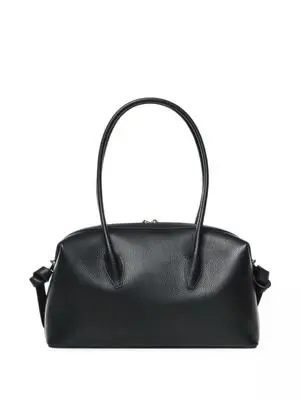 Yuzefi Brioche Pebble-grain Leather Shoulder Bag - Black