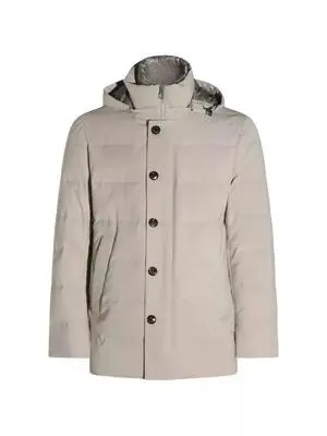 MONTECORE Hooded Padded Coat - Neutrals