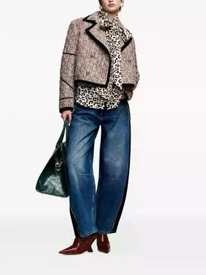 Essentiel Antwerp Quilted Double-breasted Cropped Jacket