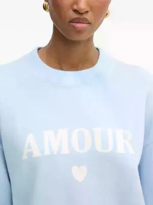 MORGAN Intarsia-knit Heart-motif Sweater