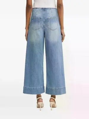MORGAN Button-detail Wide-leg Jeans