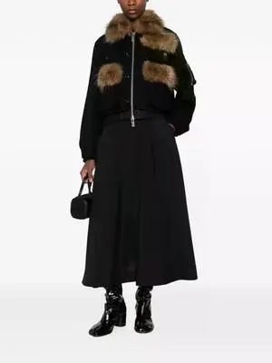 Sacai Belted Cargo Midi Skirt
