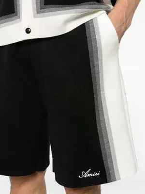 Amiri Gradient-stripe Knitted Shorts