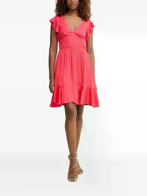 MORGAN Ruffled Open-back Mini Dress