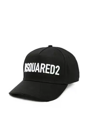 Dsquared2 Logo Embroidered Baseball Cap - Black