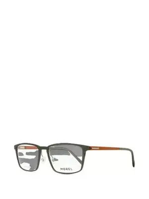 MOREL Hallum Rectangle-frame Glasses - Grey