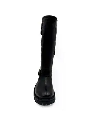 Fiorentini + Baker Buckle-detail Leather Boots - Black