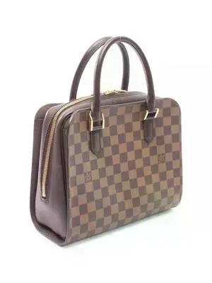 LOUIS VUITTON 2004 Triana Damier Ébène-pattern Handbag