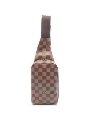 LOUIS VUITTON 2004 Geronimos Damier Ebene Belt Bag - Brown