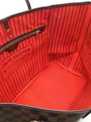 LOUIS VUITTON 2016 Gm Neverfull Damier Ebene Tote Bag - Brown