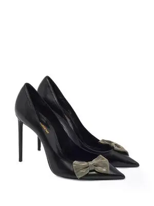 Saint Laurent Zoe Leather Heeled Pumps
