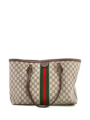 Gucci Ophidia Shopping Gg Coated Canvas Medium Tote Bag