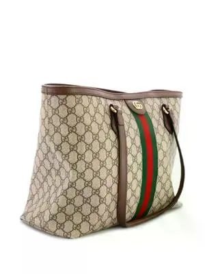Gucci Ophidia Shopping Gg Coated Canvas Medium Tote Bag