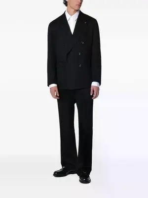Tagliatore New York Double-breasted Suit - Black