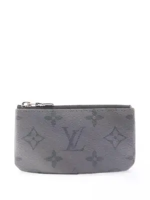 LOUIS VUITTON 2021 Monogram Eclipse Reverse Coin Purse - Grey