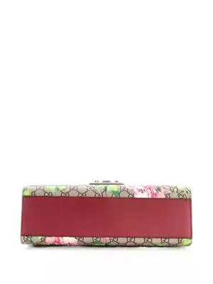 Gucci Padlock Blooms Print Gg Coated Canvas Medium Shoulder Bag