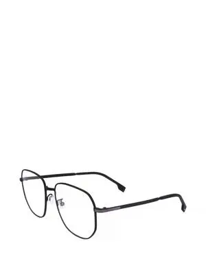 BOSS Geometric Frame Eyeglasses - Black