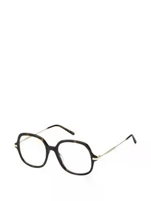 Marc Jacobs Tortoiseshell-effect Geometric-frame Glasses - Brown