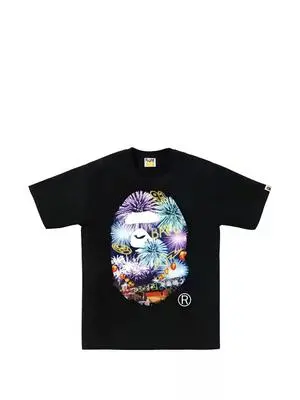 A BATHING APE Firework Ape Head T-shirt - Black
