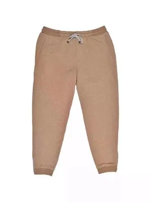 Brunello Cucinelli Drawstring Cashmere Track Pants - Brown