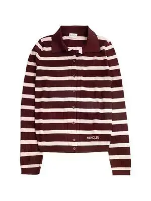 Moncler Striped Polo Cardigan
